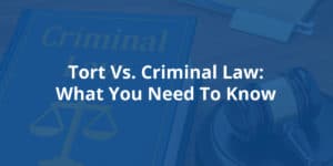 The Distinctions Between Tort and Criminal Law | DuBoff & Associates